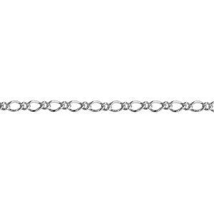 Sterling Silver Oval Figaro Chain